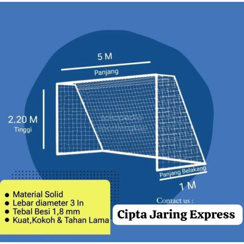 Jual Tiang Gawang Mini Socer Portable Kuat dan Berkualitas + 1 Set ...