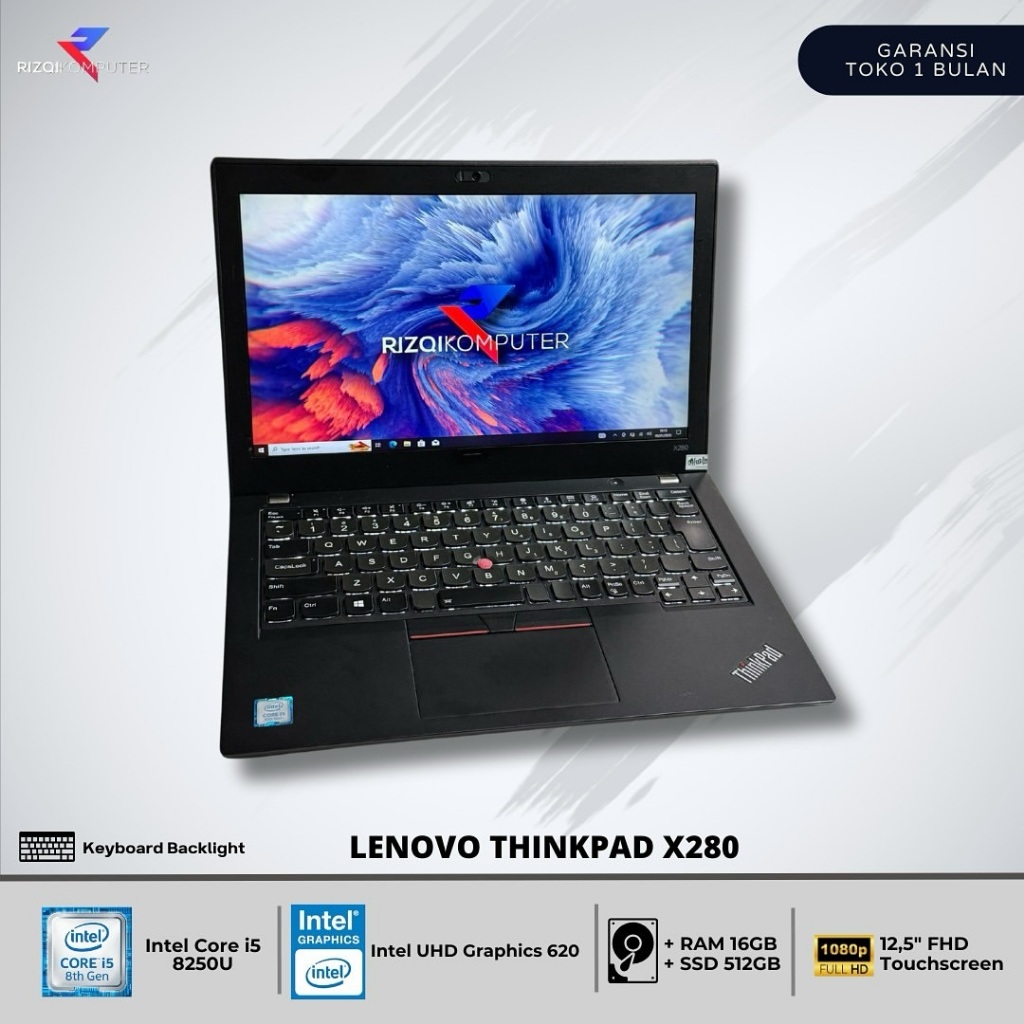 Jual Lenovo Thinkpad X280 Intel Core i5-8250U Ram 16GB SSD 512GB all ...