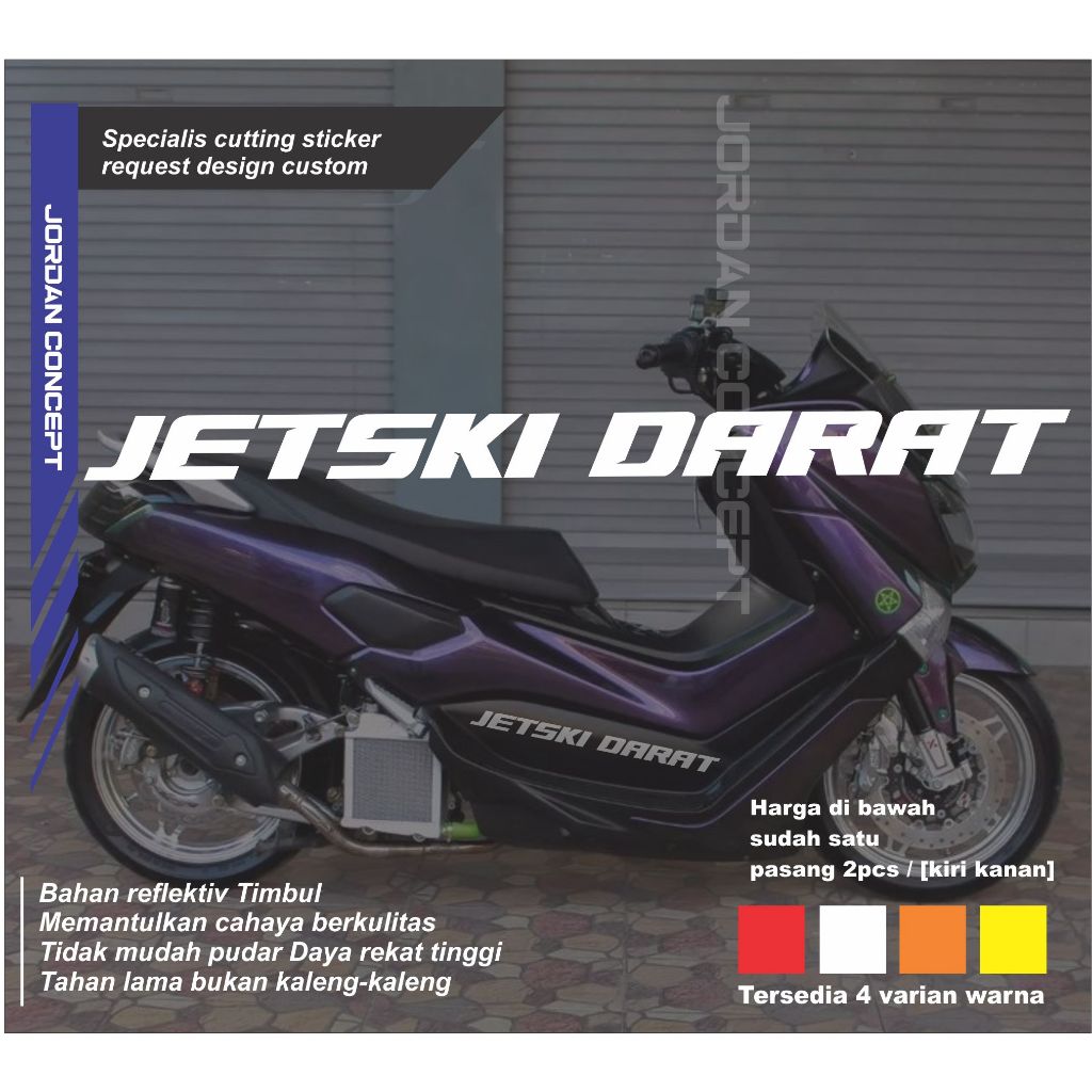 Jual STIKER NMAX Stiker Jetski Darat Cutting Sticker NMAX 1 pasang ...