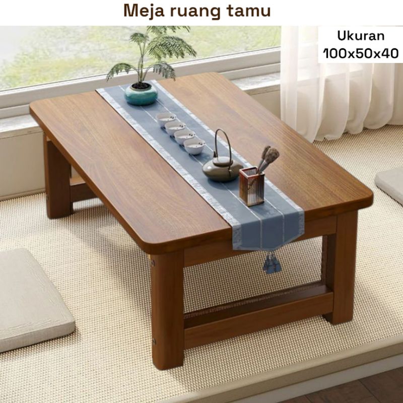 Jual meja ruang tamu meja kopi meja lesehan coffee table meja kayu meja ...