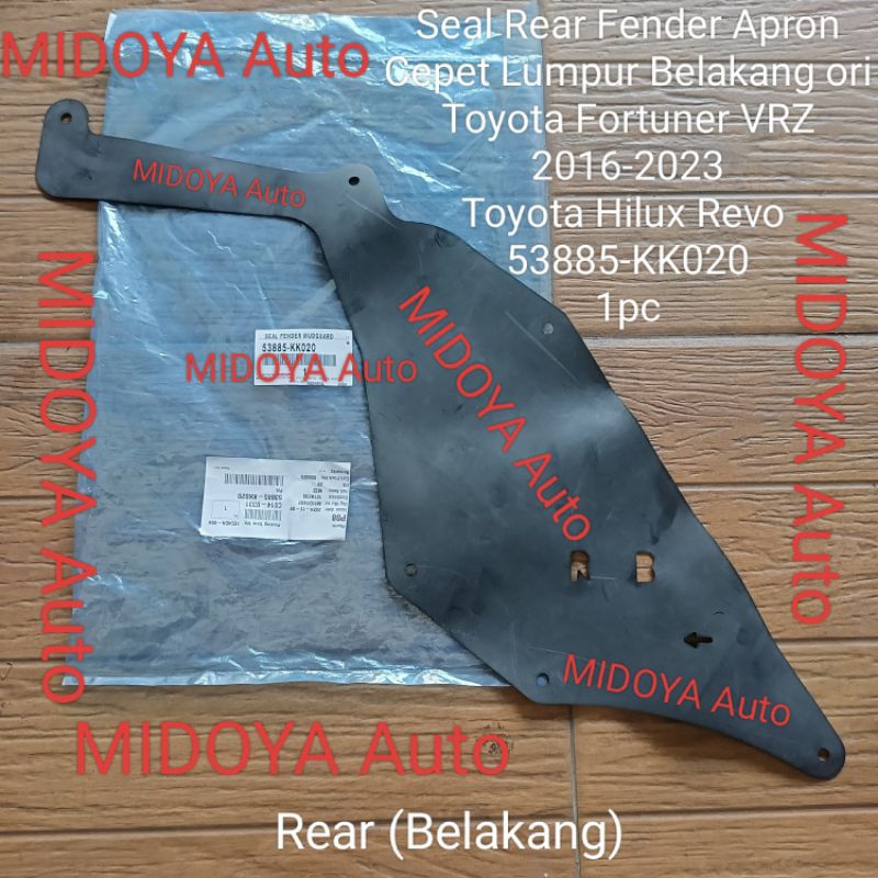Jual Seal Rear Fender Apron Cepet Lumpur Belakang Toyota Fortuner VRZ ...