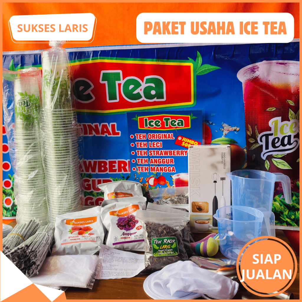 Jual PAKET USAHA ICE TEA ES TEH KEKINIAN ANEKA RASA | PAKET JUALAN ...