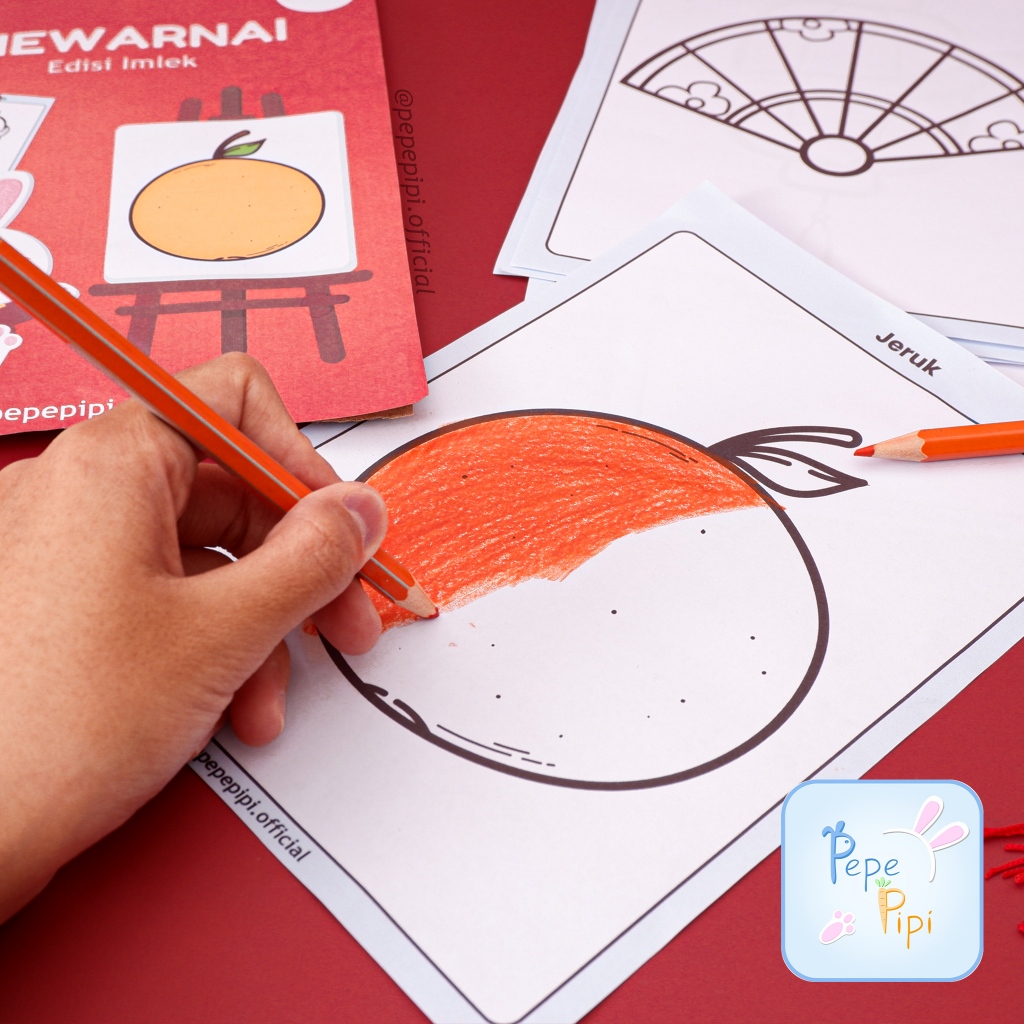 Jual Aktivitas Mewarnai Tema Imlek 1 Set Coloring Book Activity Kreatif ...