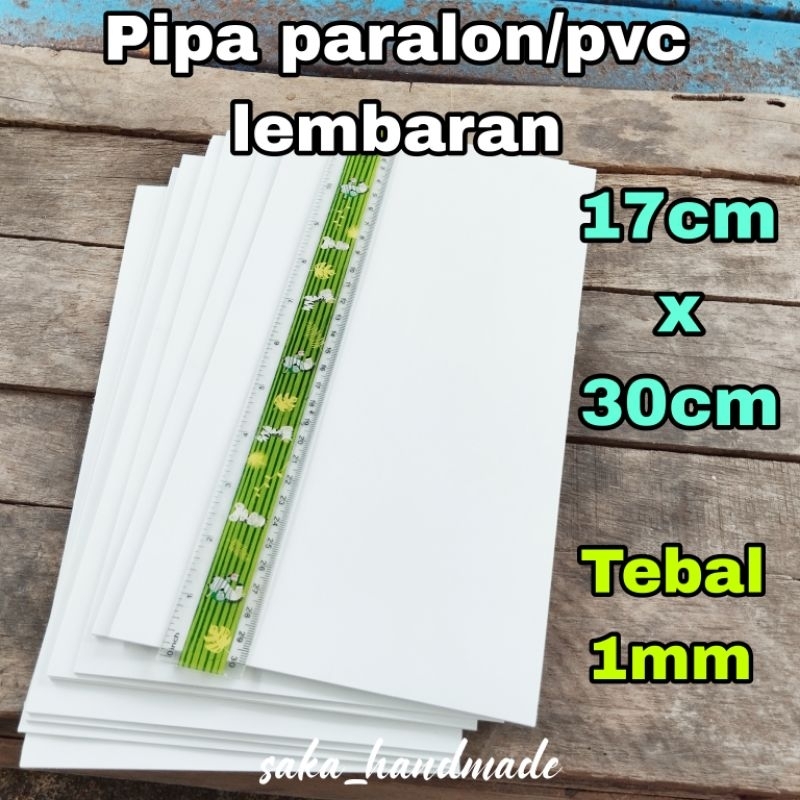 Jual PIPA PARALON/PVC LEMBARAN (17cm X 30cm) TEBAL 1mm | Shopee Indonesia