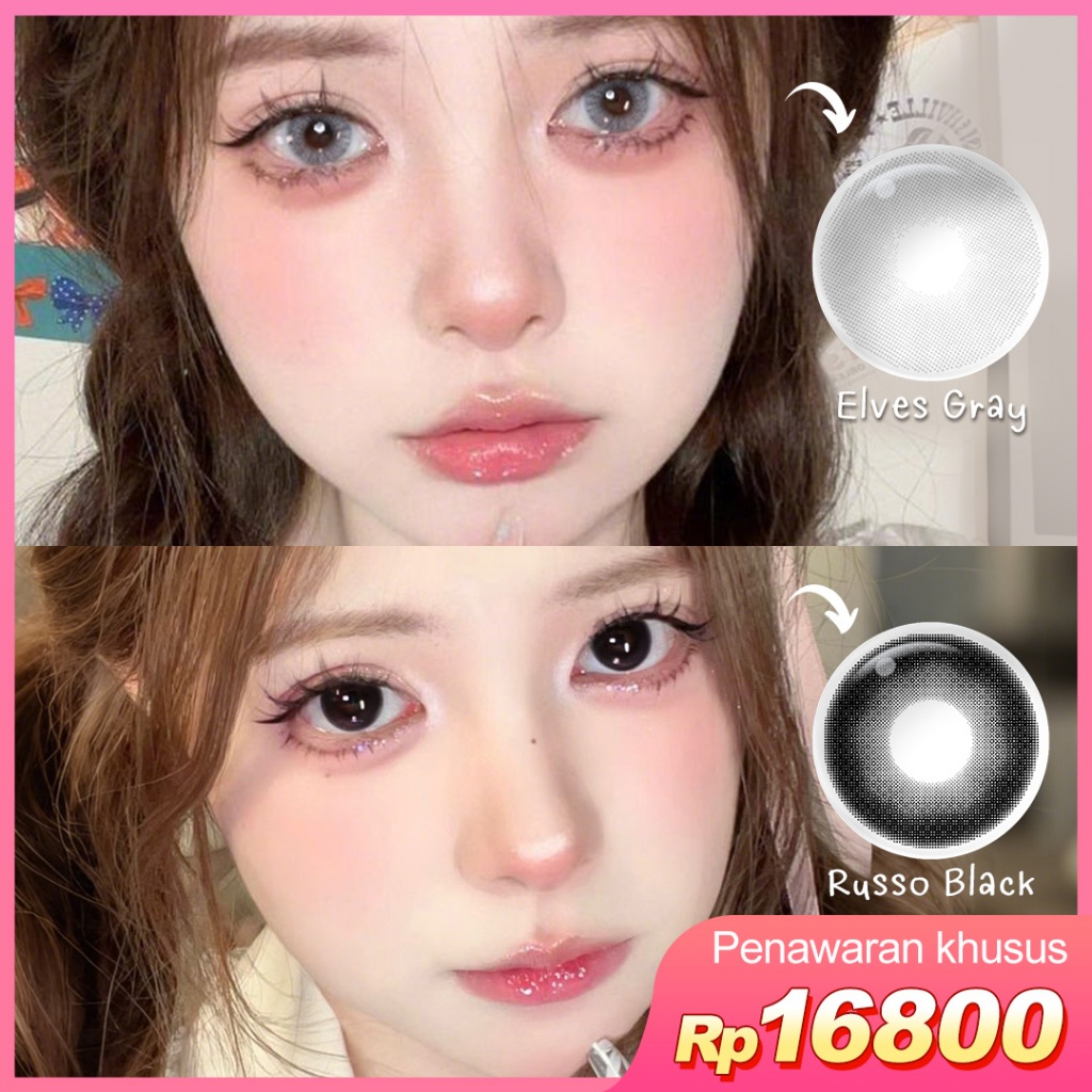 Jual MAGISTER SOFTLENS Elves Gray LENSA Contact Lenses 14.2mm 6 Months ...