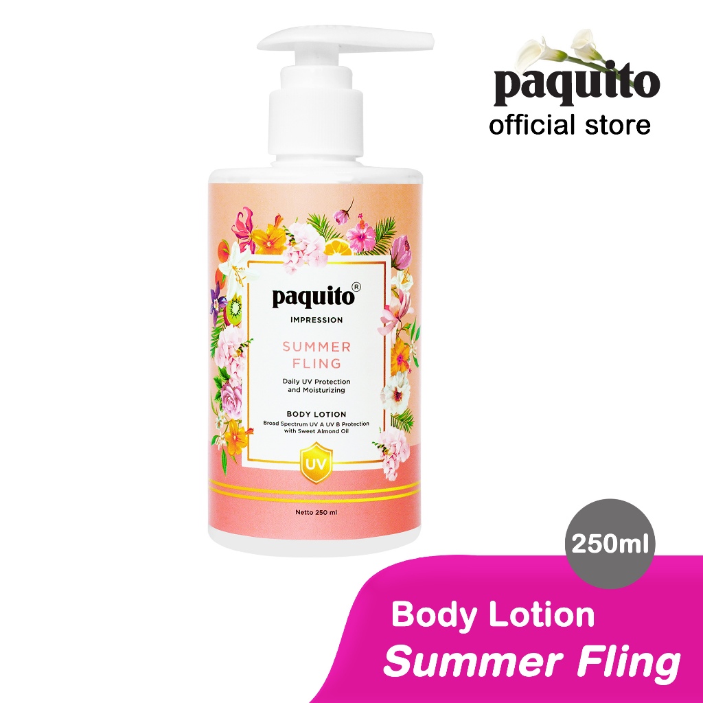 Jual Paquito Summer Fling UV Protection Body Lotion - 250 mL | Shopee ...