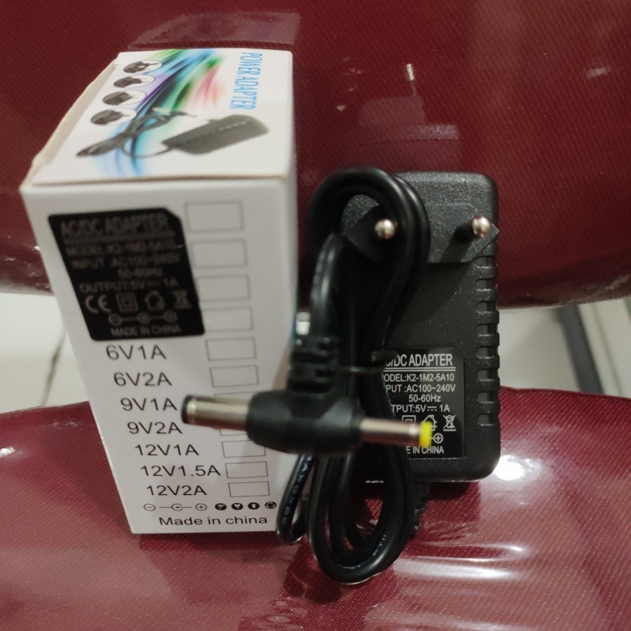 Jual ADAPTOR 5V 1A DOUBLE JACK MURNI | Shopee Indonesia