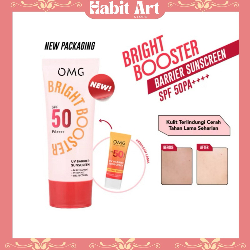 Jual OMG Glow UV Barrier Sunscreen SPF50 PA++++ | Shopee Indonesia