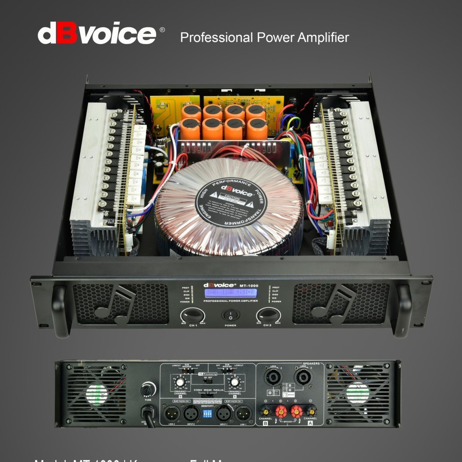 Jual Power dB Voice MT 1000 Original Amplifier dBVoice MT1000 Class H ...