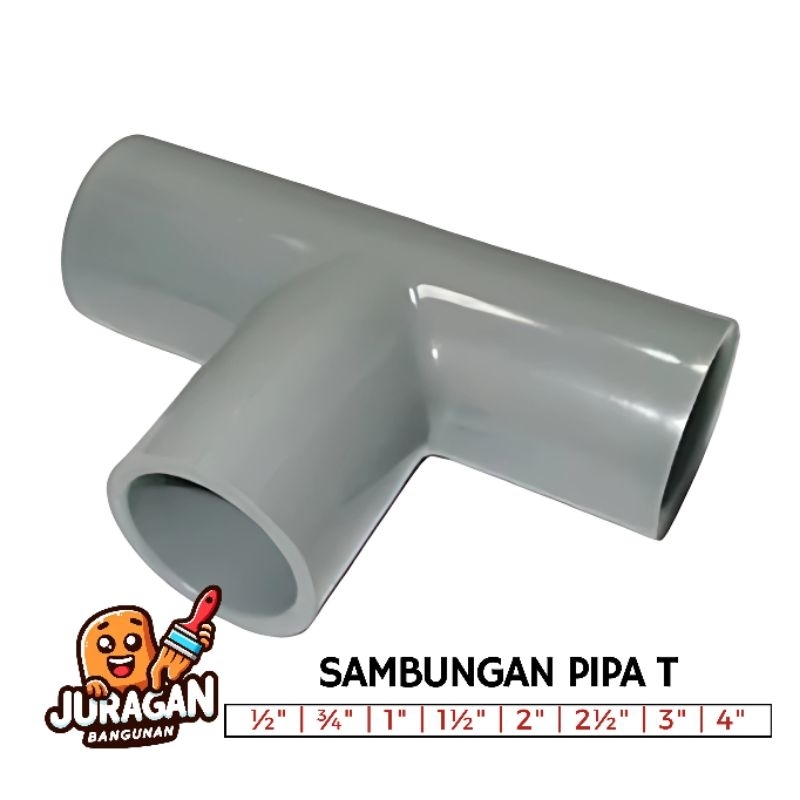 Jual Tee PVC | Sambungan Pipa T | Fitting Pipa T ½" / ¾" / 1" / 1½" / 2" / 2½" / 3" / 4 ...