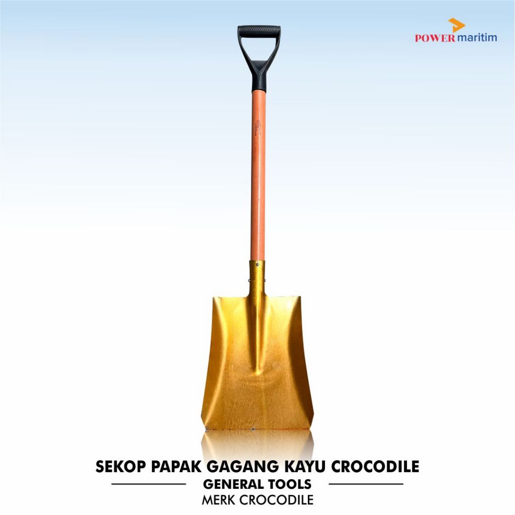 Jual Sekop Gagang Kayu Merk Crocodile Papak Pasir Serbaguna Warna ...