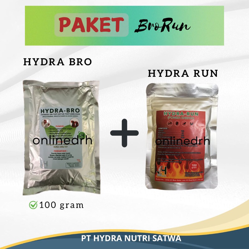 Jual HYDRABRO Paket HYDRA RUN 100 gram | Shopee Indonesia
