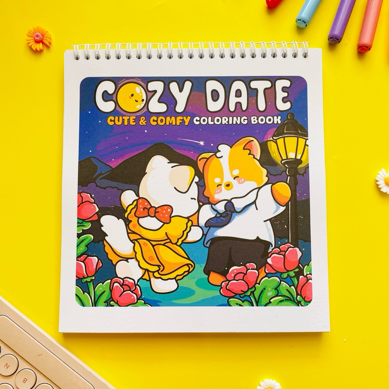 Jual Cozy Date Biru Cute And Comfy Coloring Book - Buku Mewarnai ...