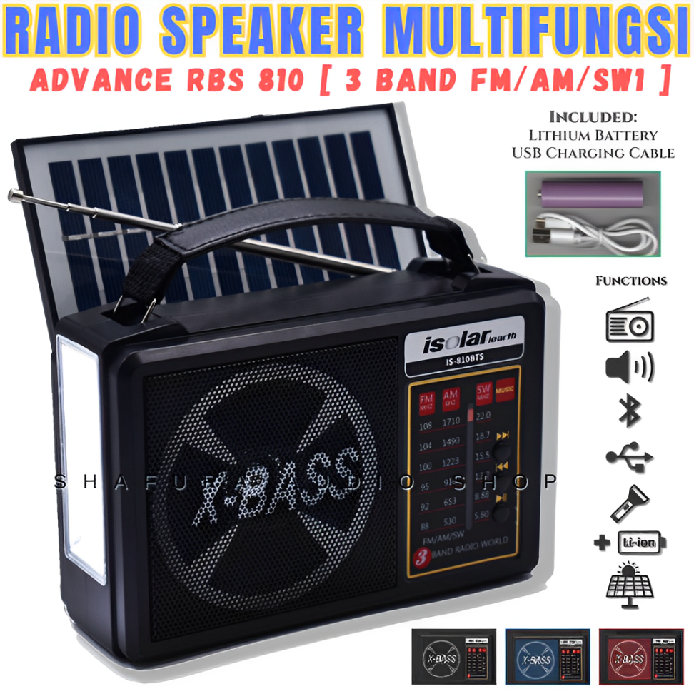 Jual Speaker Radio Portable Multifungsi Advance Rbs 810 Bisa Jadi ...