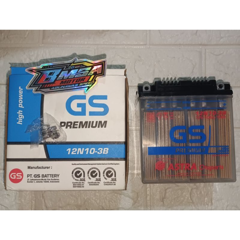 Jual Accu / Aki 12N10-3B 100% original Astra Otoparts untuk Vespa XL PX Dan Bosawa Dorkas roda 3 ...