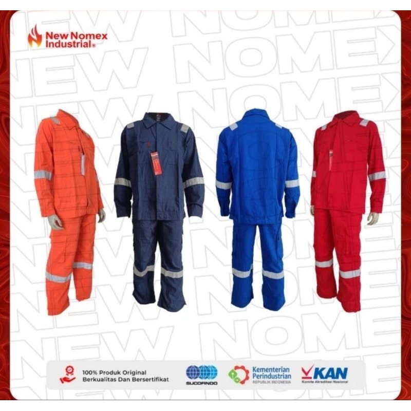 Jual BAJU CELANA NOMEX IIIA ANTI API / SETELAN NOMEX 3A ORIGINAL ANTI ...