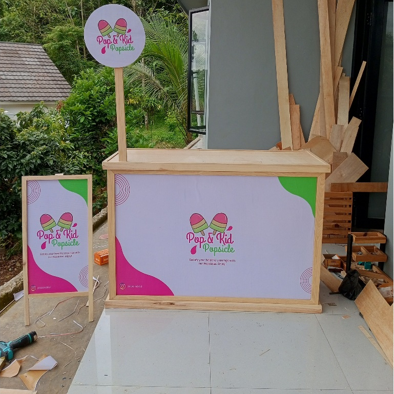 Jual Booth portable Meja Lipat Jualan 120 X 80 CM Event Desk Gerobak ...