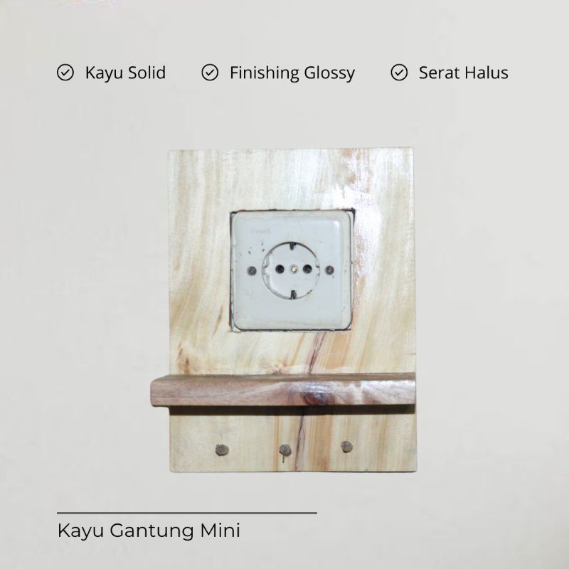 Jual Frame Saklar Kayu Pinus dengan Tempat Barang | Shopee Indonesia