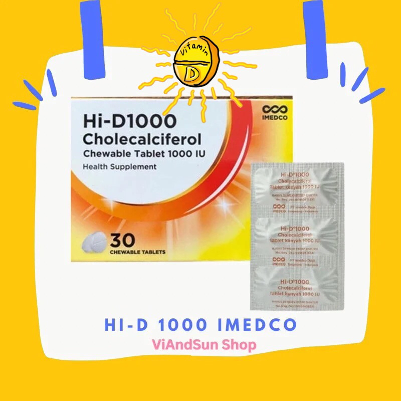 Jual HI D 1000 IU Box 30 Tablet - IMEDCO | Shopee Indonesia