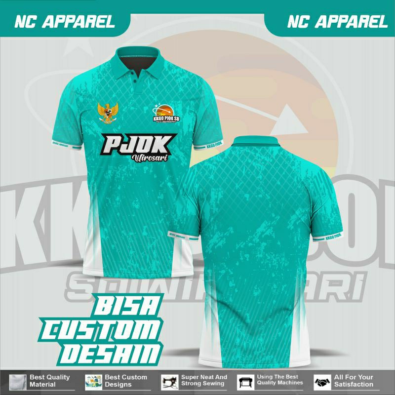 Jual Jersey kerah polo jersey guru jersey olahraga free ganti nama ...