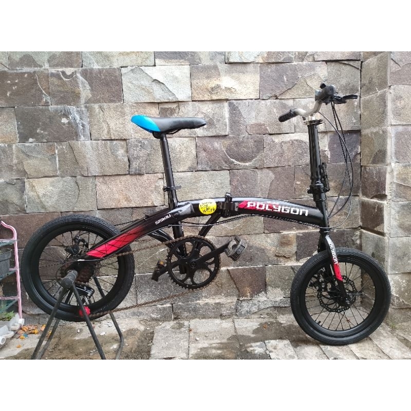 Jual SEPEDA LIPAT POLYGON REPAINT UK 16 INCH SPEED 6 SIAP PAKAI ...