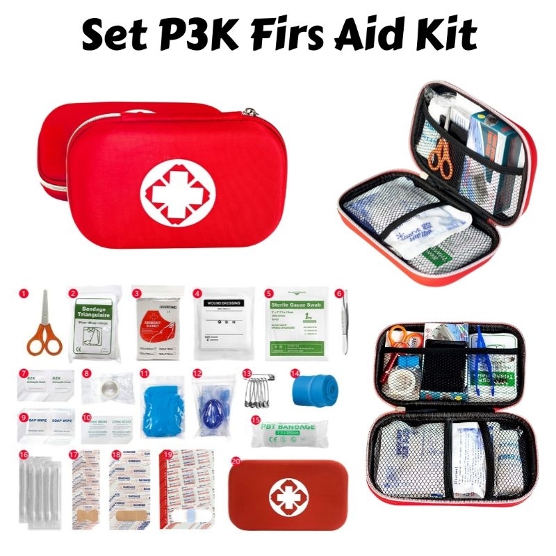 Jual Kotak P3k Emergency First Aid Kit Box Mobil Portable Camping ...