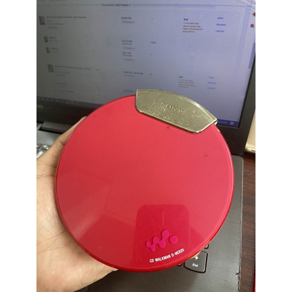 Jual Sony Portable CD Player Walkam Pakai disc Kondisi Bahan | Shopee ...