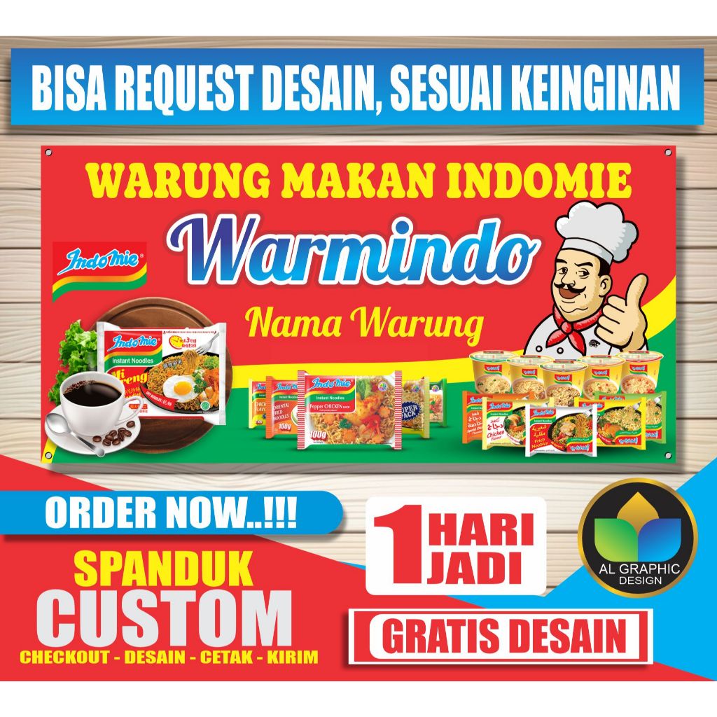 Jual CETAK SPANDUK BANNER WARMINDO CUSTOM GRATIS DESAIN BISA COD ...