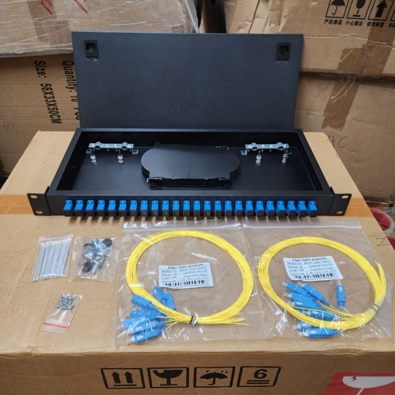 Jual otb rack 24 core SC/LC/FC singlemode Lengkap tipe non sliding ...