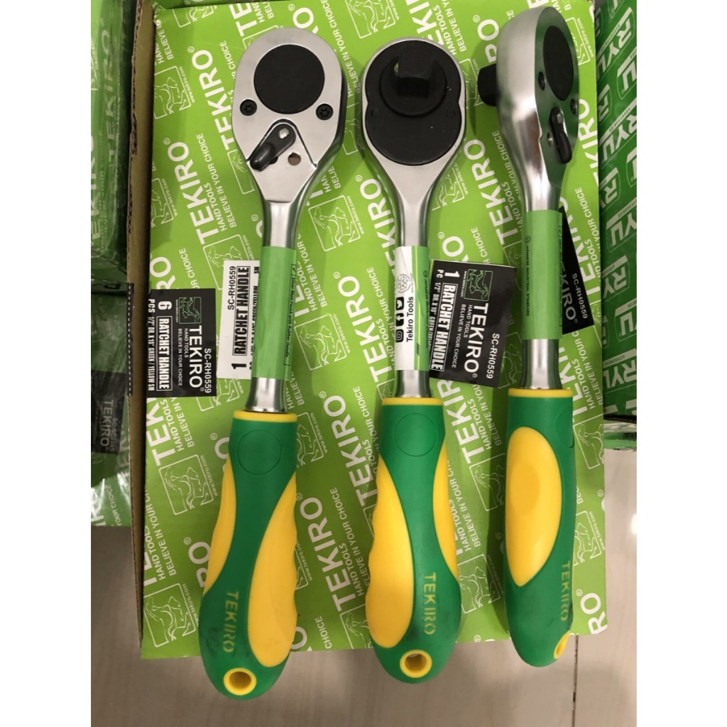 Jual TEKIRO Gagang Ratchet Stang Kunci Shock Sock Sok Rachet 1/2 Inch x ...