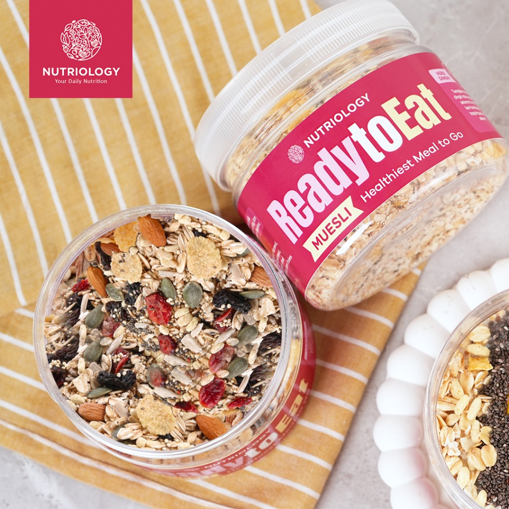 Jual Muesli Siap Saji Ready to Eat 100gr Nutriology Fruit seed Sereal Diet Sehat Sarapan Praktis ...