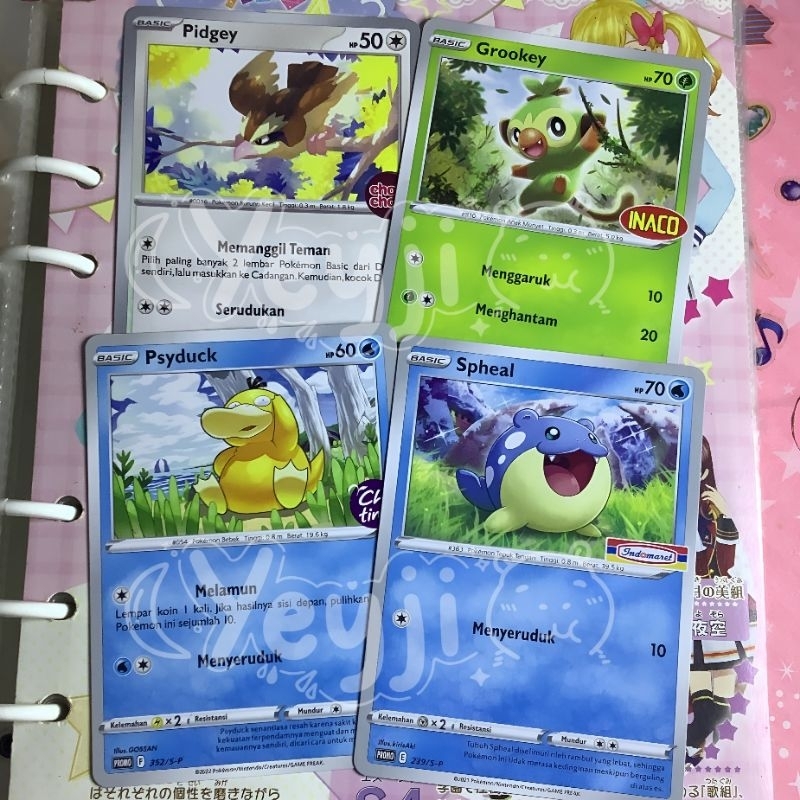 Jual [READY] Pokemon Card promo Inaco, Chatime, Choki Choki, Indomaret ...