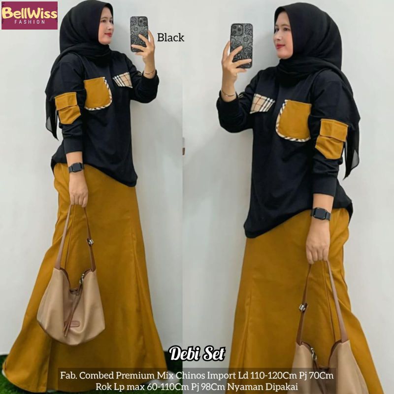 Jual DEBI SET ROK COMBED PREMIUM MIX CHINOS IMPORT LD 110-120 SETELAN ...