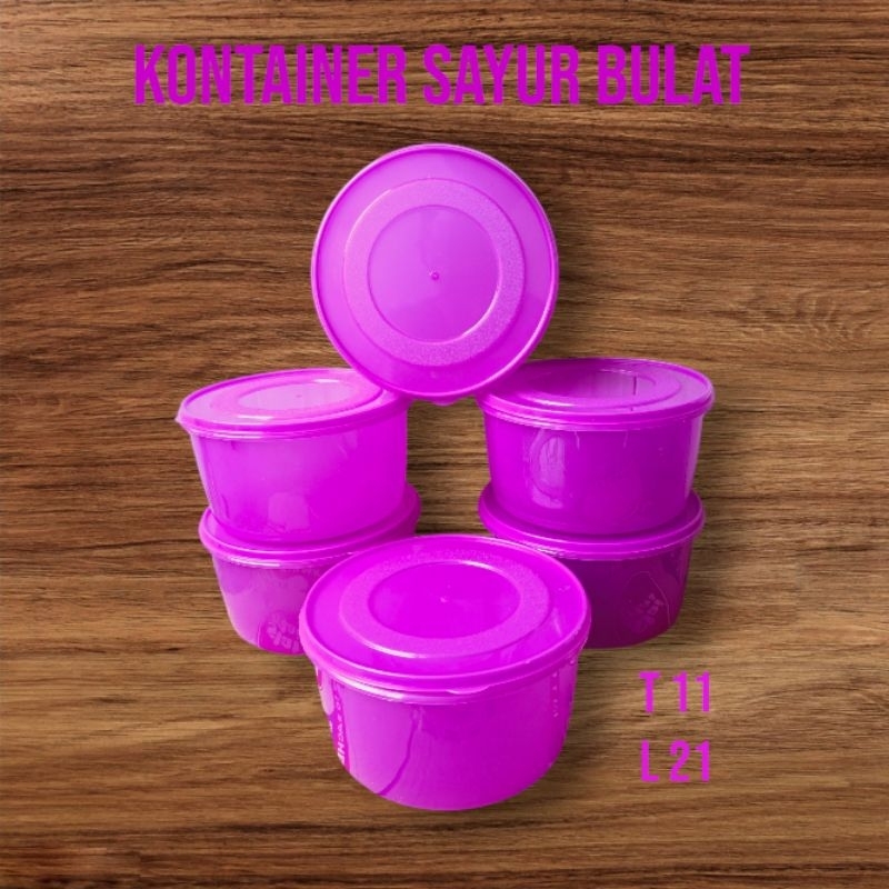 Jual KONTAINER BOX SAYUR BULAT PREMIUM UKURAN 2,2 KG | Shopee Indonesia