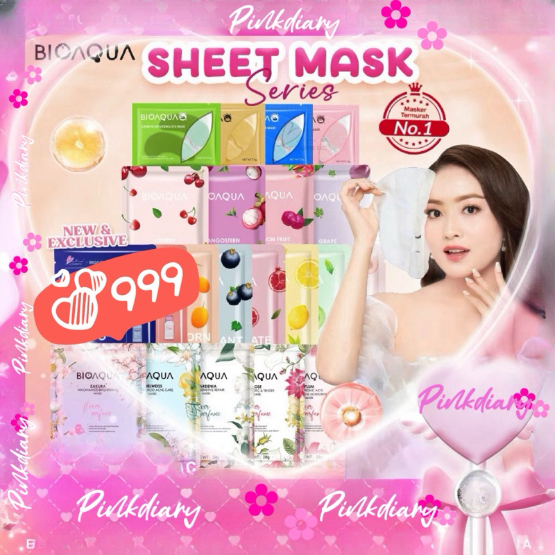 Jual [PROMO] BIOAQUA Natural Skin Care Mask Masker Sheet / Mask Sheet ...