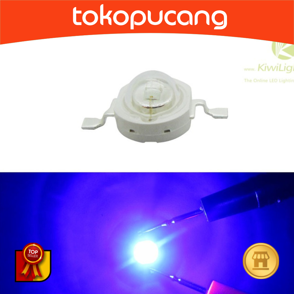 Jual HPL 3W Blue High Power LED Biru 460-465nm 3.2-3.6V 80-100LM ...