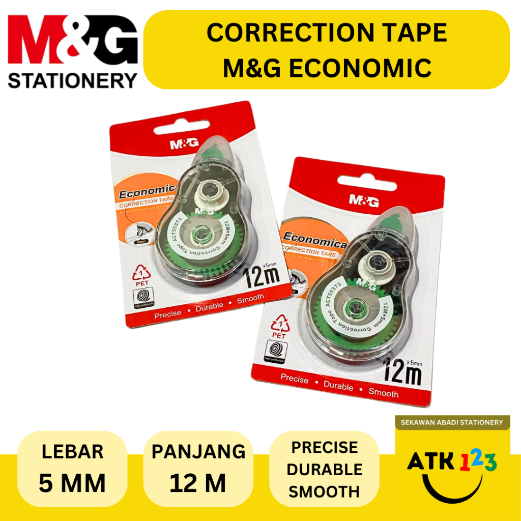 Jual Correction Tape Stipo Kertas M&G Economic 12 meter | Shopee Indonesia