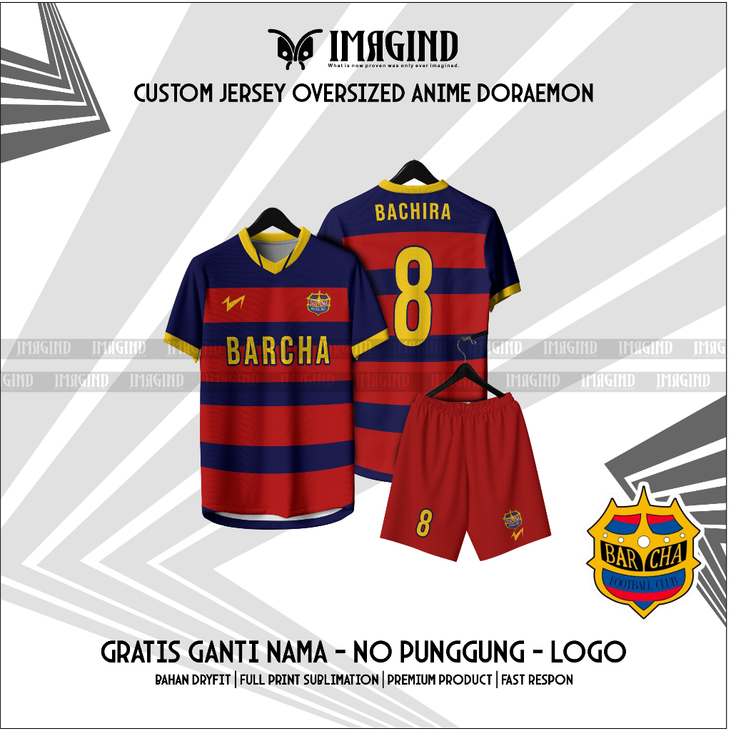 Jual JERSEY ANIME BLUE LOCK : BARCHA FANMADE | Shopee Indonesia