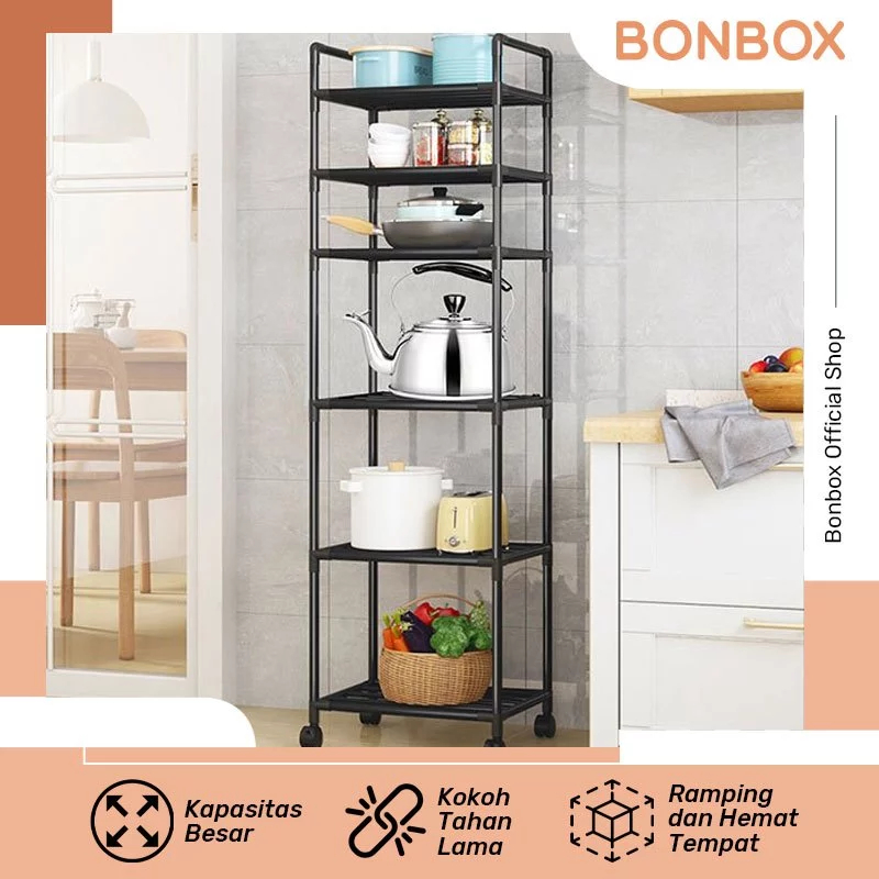 Jual Rak Dapur Serbaguna 6 layers / Rak penyimpanan - Bonbox Bfs40319 ...