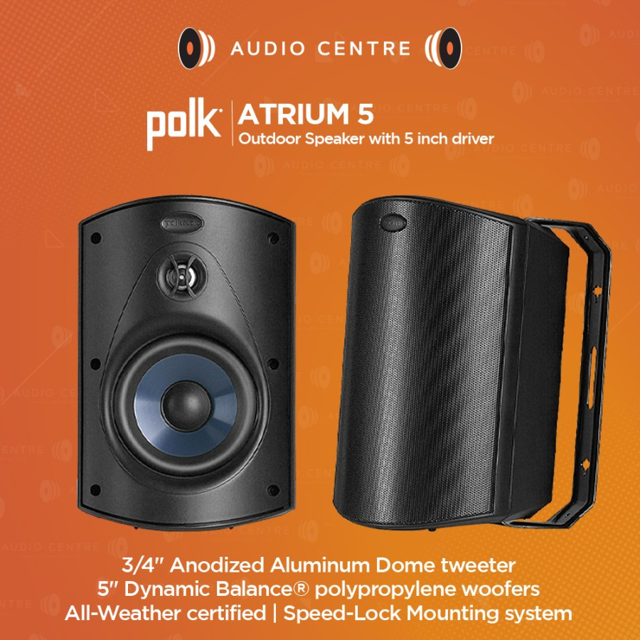 Jual Polk Audio Atrium 5 Outdoor Speaker with 5 inch drivers | Shopee ...