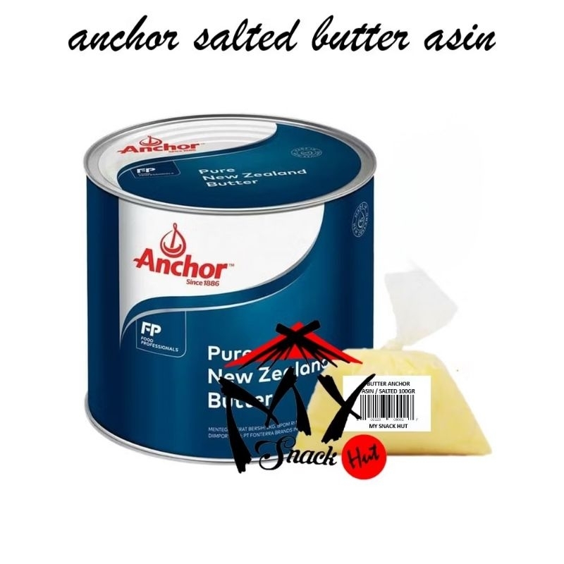 Jual ANCHOR SALTED BUTTER 100GR MENTEGA MERTEGO MERTEGA SAPI ASIN ROTI ...