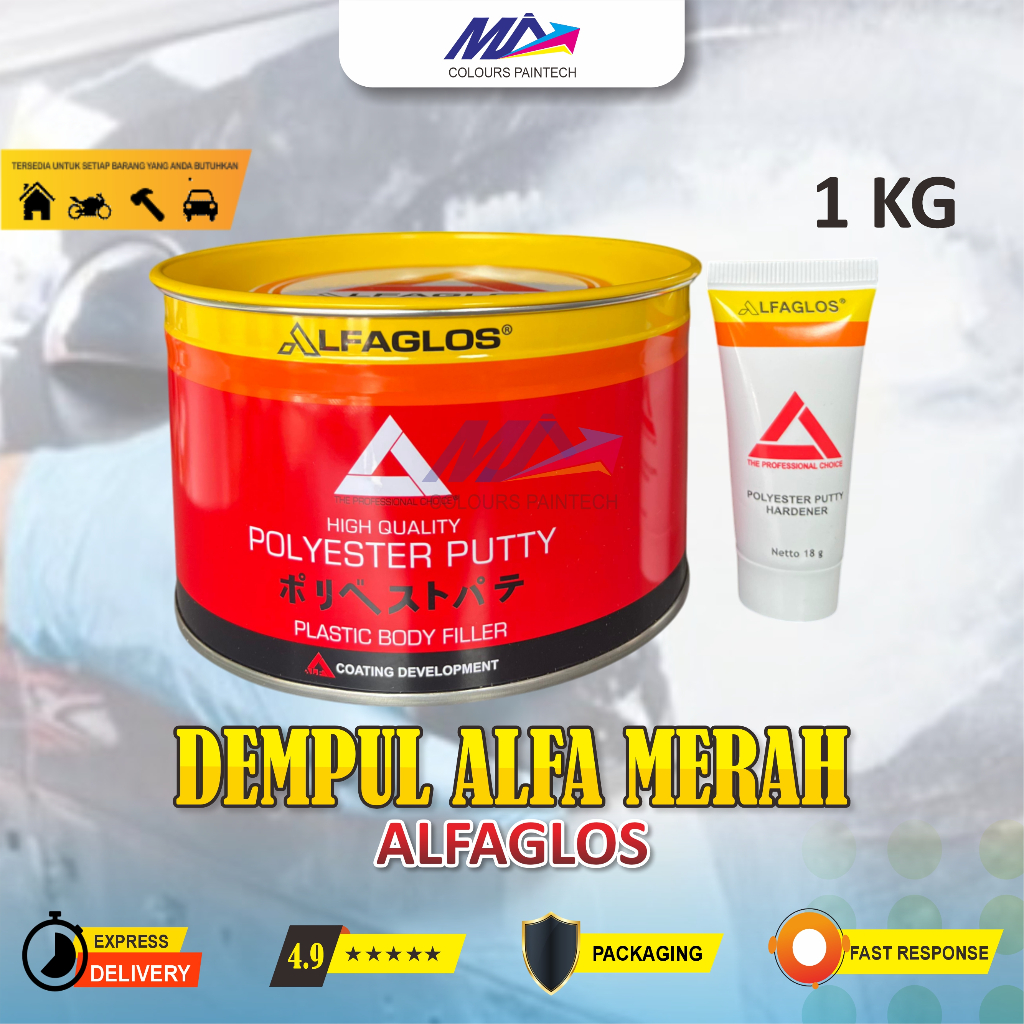 Jual DEMPUL ALFAGLOS MERAH 1 KG | Shopee Indonesia