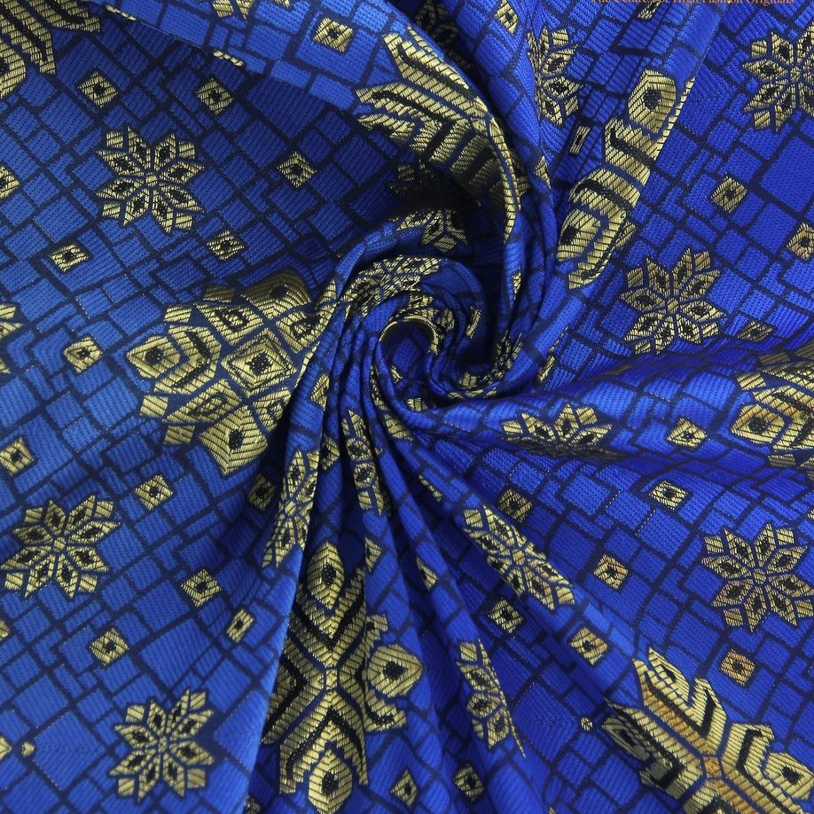 Jual Songket Motif Palembang Snow Pattern Biru Elektrik (Pronto Moda ...