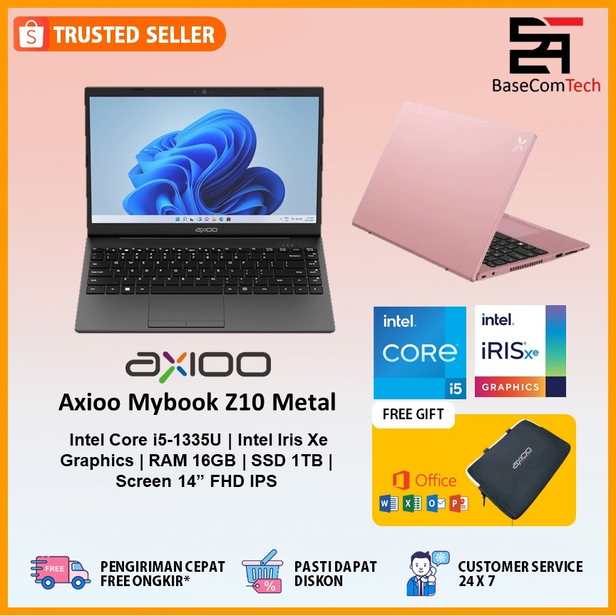 Jual Axioo Mybook Z10 Metal i5 1335 16GB 1TB SSD Iris Xe W11 Pro 14 Inchi FHD IPS | Shopee Indonesia