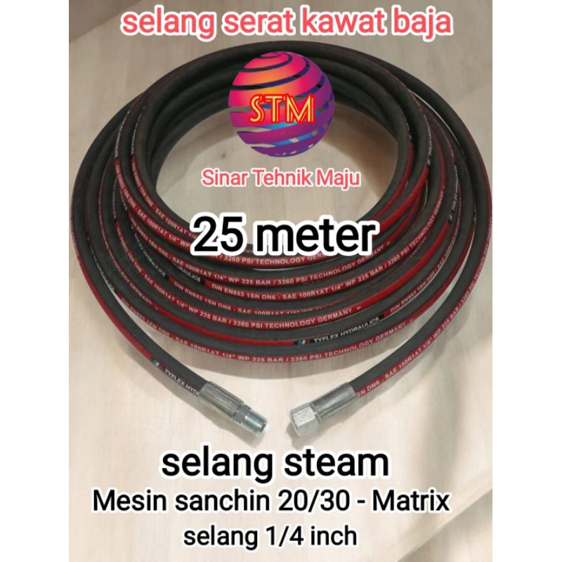Jual selang steam mesin sanchin 20/30 panjang 25 meter | Shopee Indonesia