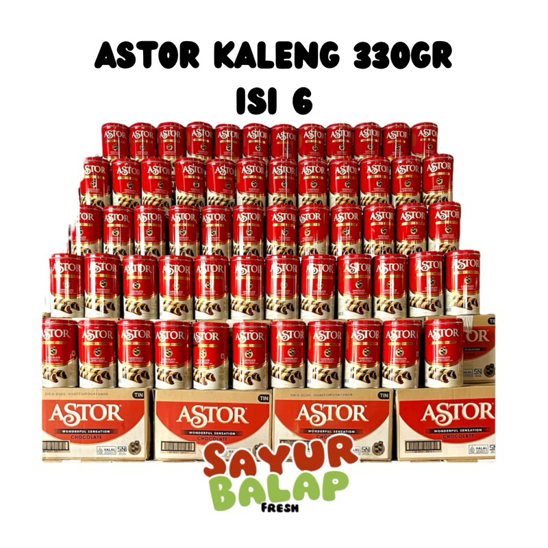 Jual Astor Chocolate Kaleng 330gr 1 Kardus isi 6 Astor Kaleng 1dus ...