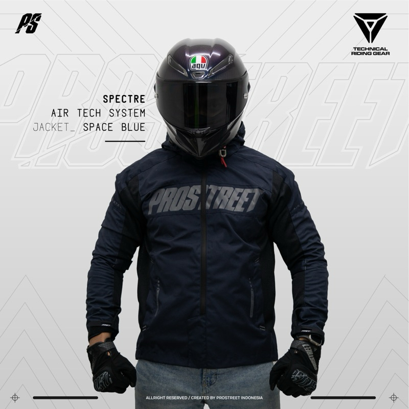 Jual JAKET PROSTREET SPECTRE AIR TECH SYSTEM SPACE BLUE ORIGINAL | Shopee Indonesia