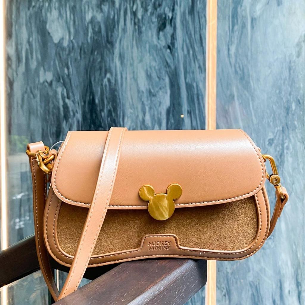 Jual Mesuca Mickey Shoulder Bags - Tas Selempang Disney Premium Brown ...