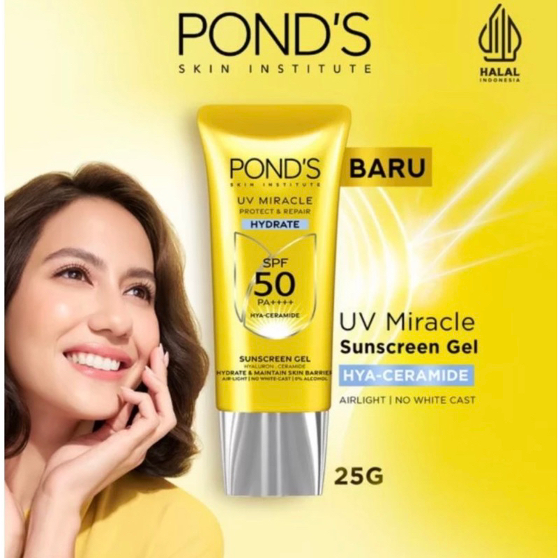 Jual PONDS UV MIRACLE BRIGHT & HYDRATE SPF 50+ 25G | Shopee Indonesia
