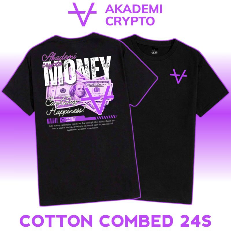 Jual KAOS AKADEMI CRYPTO MONEY BUY HAPPINESS / COTTON COMBED 24S ...